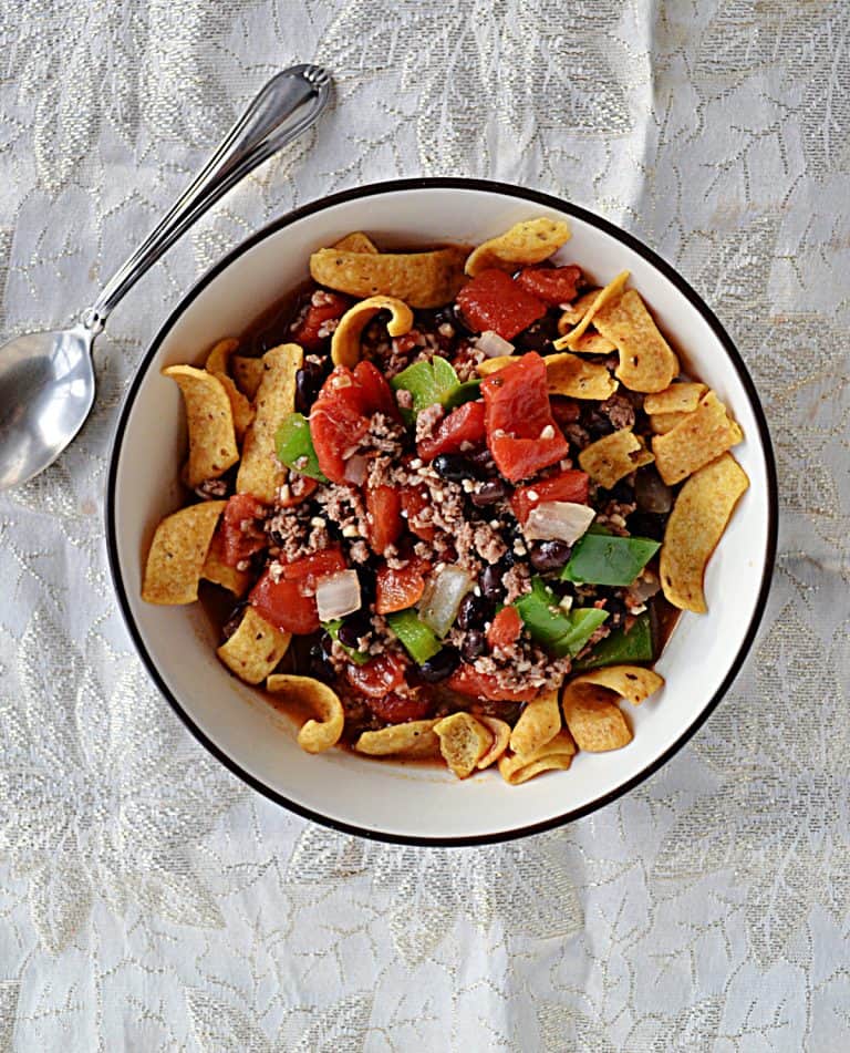 Chili Corn Chip Pie - Hezzi-D's Books and Cooks