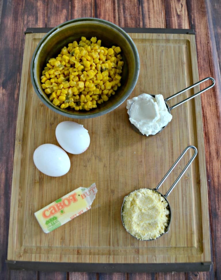 Corn Pudding with Jalapenos and Chiles - Hezzi-D's Books and Cooks