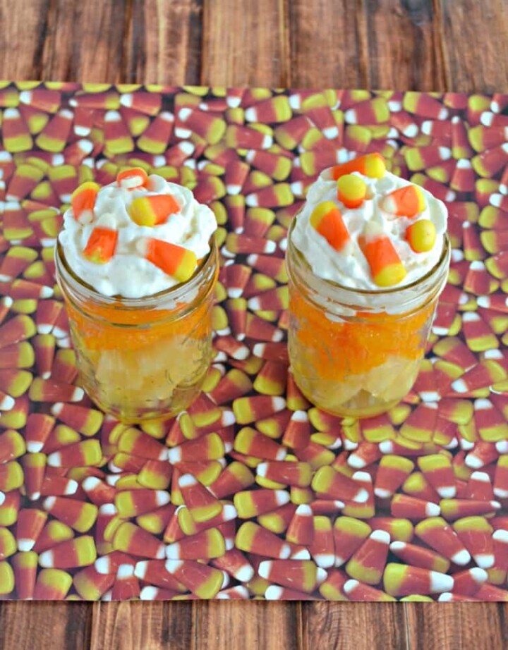 Candy Corn Fruit Parfaits - Hezzi-D's Books and Cooks