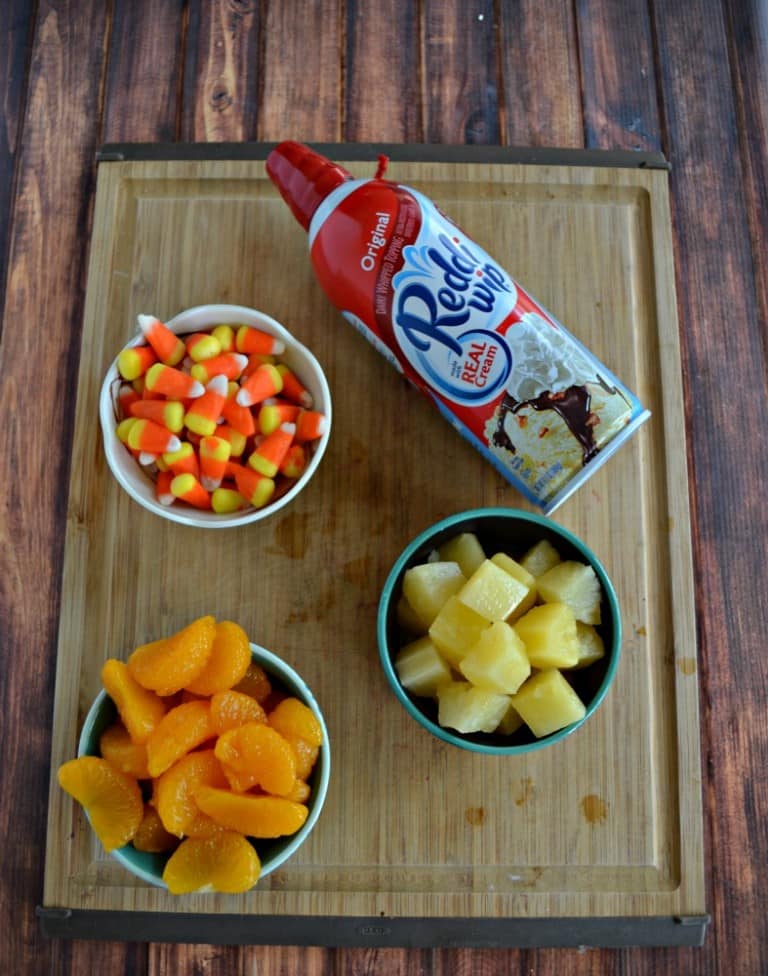 Candy Corn Fruit Parfaits - Hezzi-D's Books and Cooks