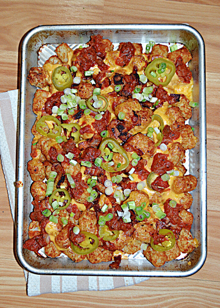 Loaded Tater Tot Nachos (Totchos) - Hezzi-D's Books and Cooks