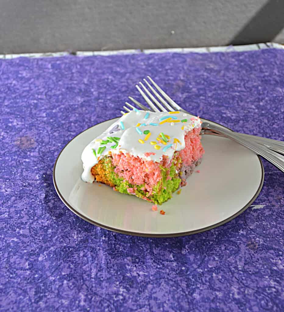 Easy Spring Poke Cake - Hezzi-D's Books and Cooks